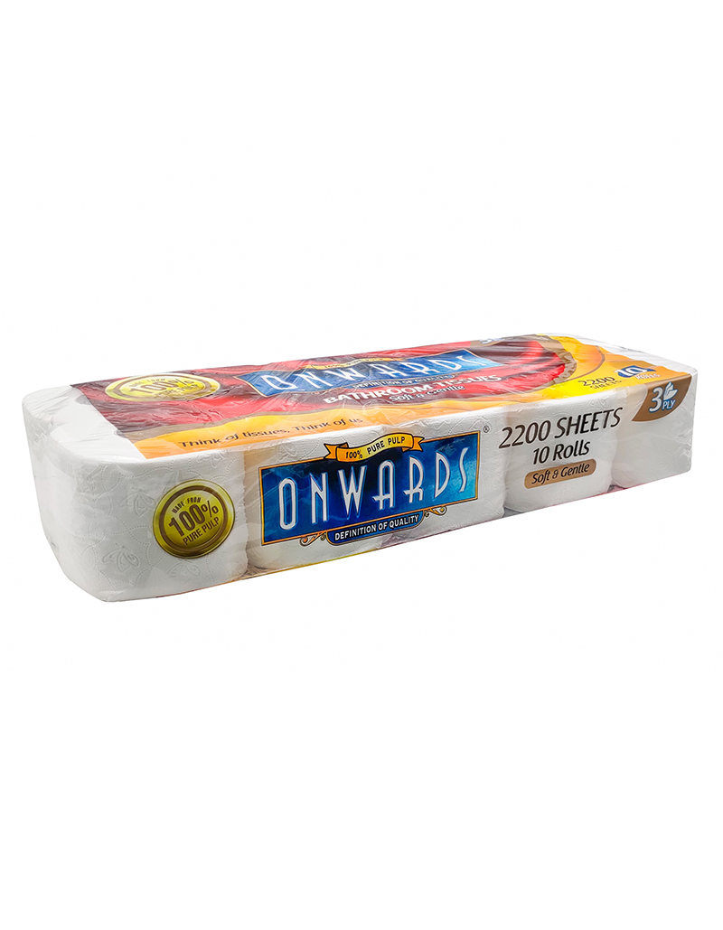 Onwards - Bathroom Tissue 10 Rolls x 2200 Sheets 3 Ply - Welcome to ...