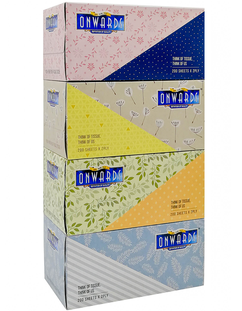 Onwards - Orchid Box Tissue 4 Boxes x 200 Sheets - Welcome to visit ...